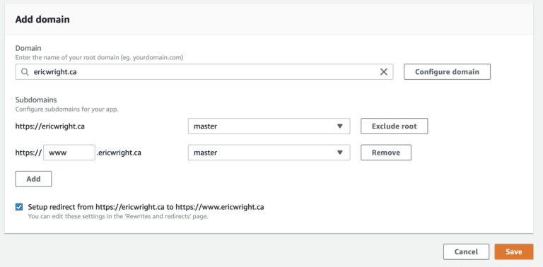 Adding Custom Domains and SSL/TLS with AWS Amplify – DiscoPosse.com